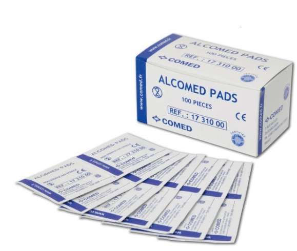 Alcomed pads 70% alcoholdoekjes p/100st. geschikt voor vaccinatie kopen ...