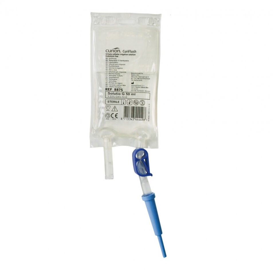 Curion Curiflush blaasspoelvloeistof solutio G 50ml per 10st. steriel ...