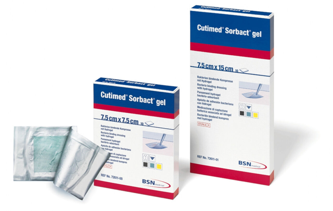 Cutimed Sorbact gel met hydrogel 7.5cmx15cm per 10st kopen? - Klinimed.nl