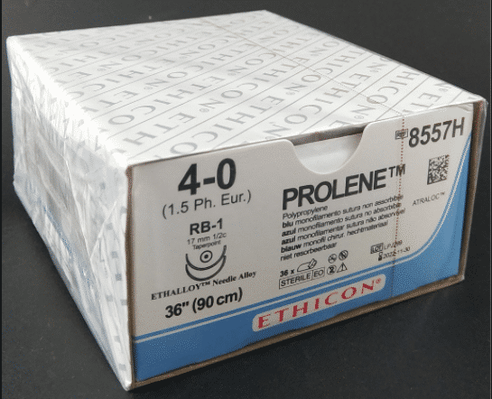 Prolene hechtdraad 4-0 met 2x RB-1 naald 90cm draad per 36st kopen ...