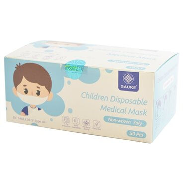 Mondkapje Gauke kindermasker medisch type IIR per 50st. oorlussen kopen ...