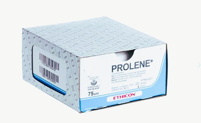 Prolene Hechtdraad W742 1 100cm blauw CT 12st kopen? - Klinimed.nl