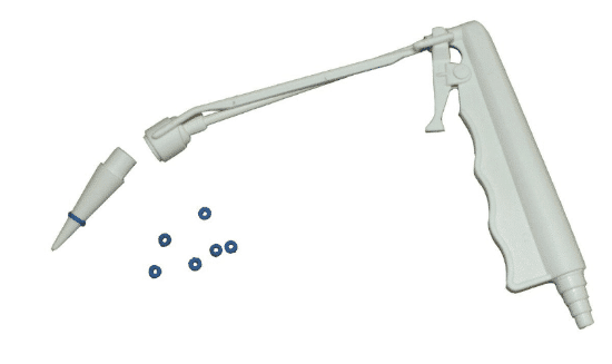 Rubber band ligator handstuk met afzuiging, cone en 2 elastiekjes 11mm ...